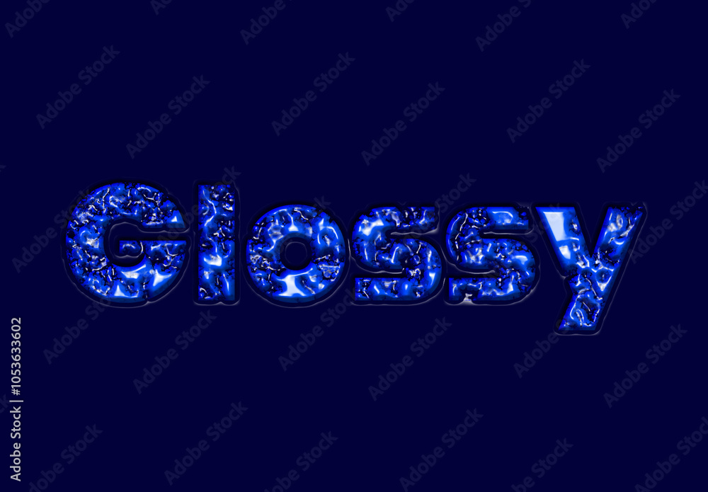 Crack Style Glossy Text Effect Mockup Stock Template | Adobe Stock