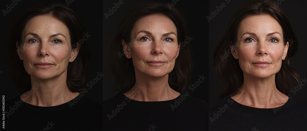 Series of Images Showing 40-Year-Old Woman’s Skin Transformation from ...