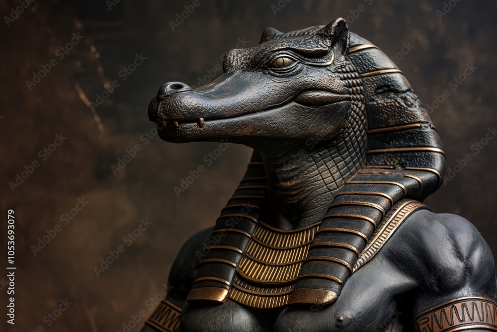 Sobek the ancient egyptian crocodile god of the nile and fertility ...