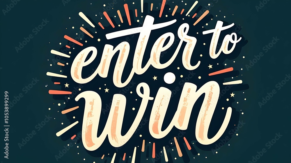 Enter to Win text graphic in a handwritten style, surrounded by ...