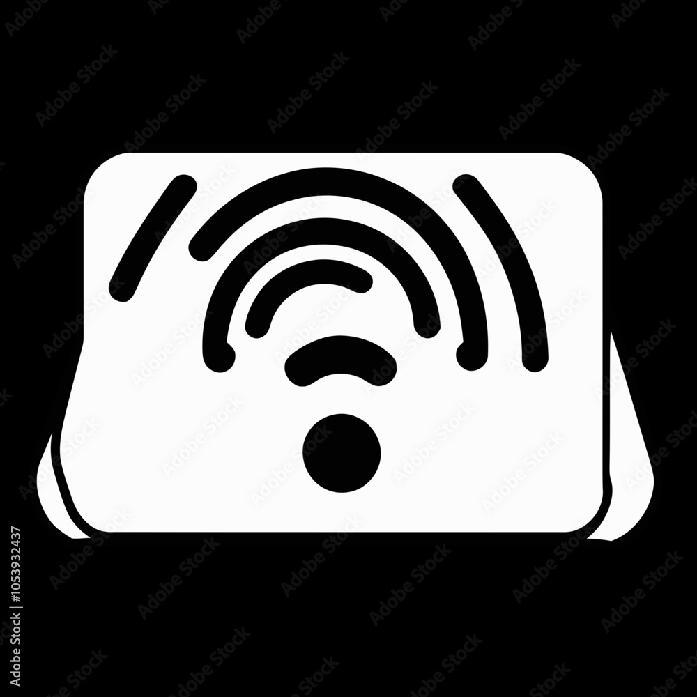 wifi icon. wireless and Wi-Fi network connection symbol for app, ui and ...