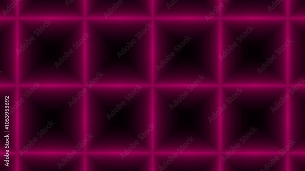 Futuristic pattern with blight neon light animation. Glowing Led Light ...