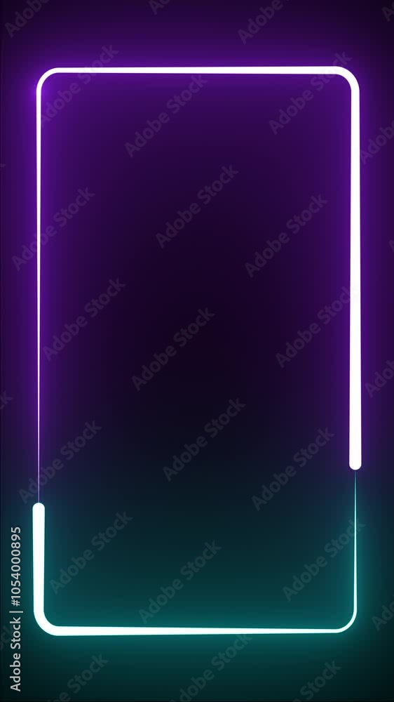 Vídeo do Stock: Futuristic pattern with blight neon light animation ...