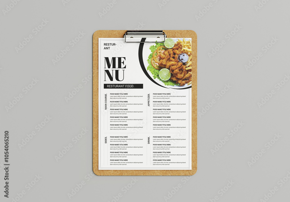 Restaurant Food Menu Template Stock Template | Adobe Stock