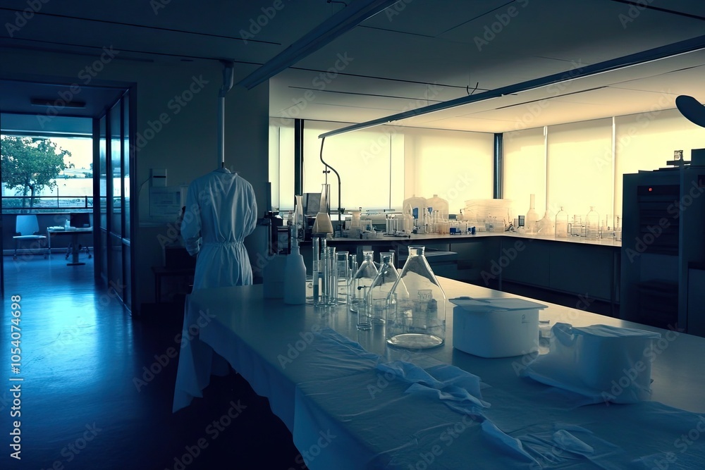 Investigación de Microorganismos Microbiólogos observando cultivos de ...