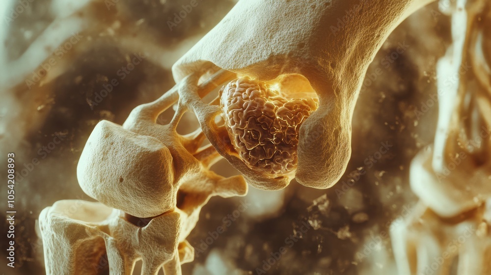 Cross-sectional diagram of the skeletal system showing the structure of ...