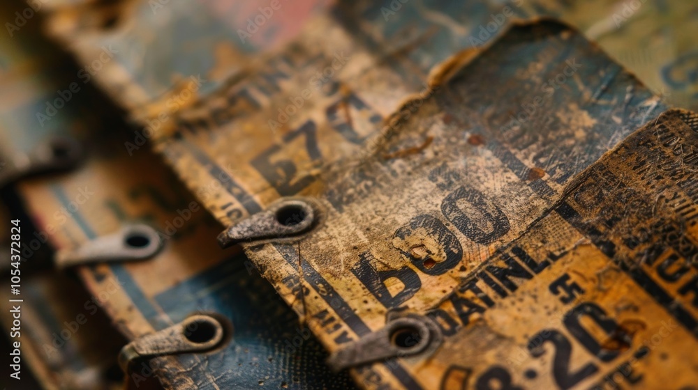 Get a closer look at these vintage license plates. Each one showing its ...
