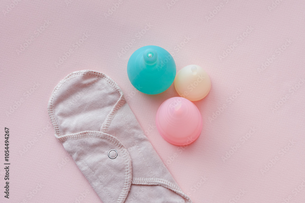 Eco friendly feminine menstruation hygiene devices. Reusable sanitary ...