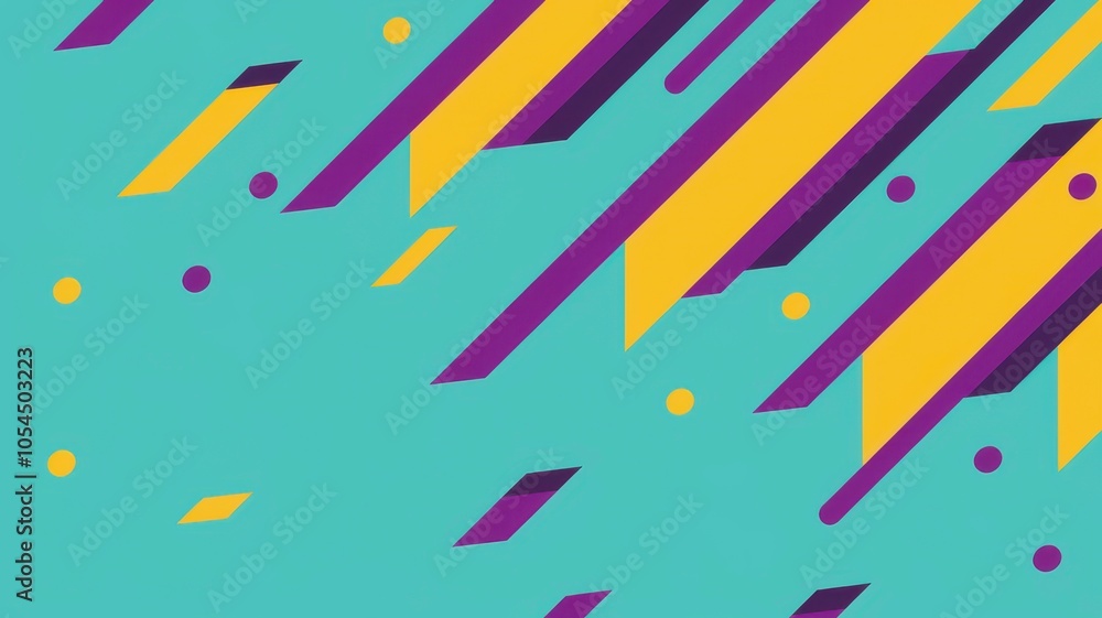 Dynamic abstract background with bold geometric shapes in vibrant ...