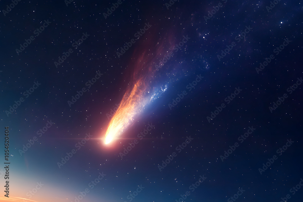 Comet Tsuchinshan Atlas C 2023 A3, periodic comet passing perihelion ...