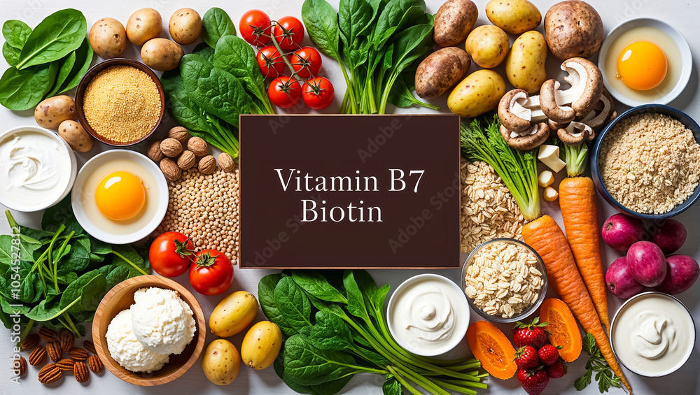 Various fresh food vegetables, fruits, with the sign inscription ...