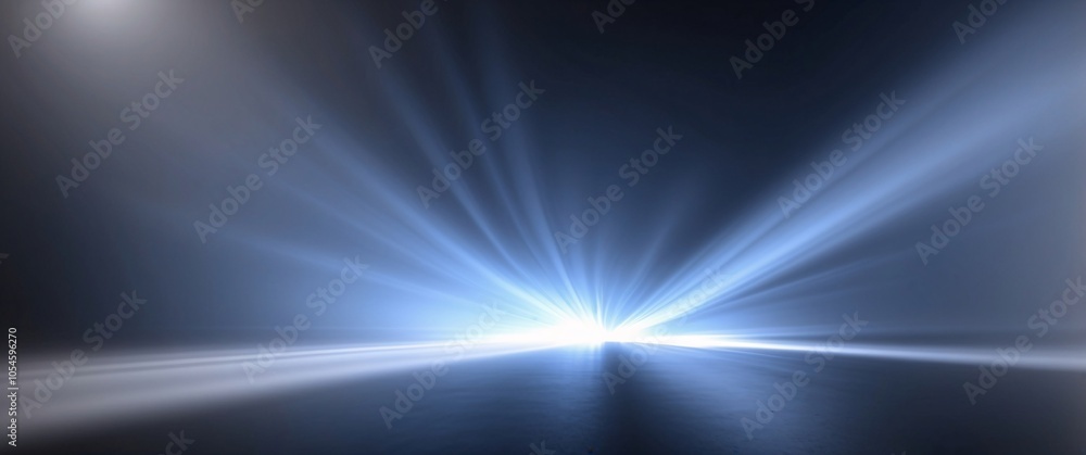 Celestial Light Beam: A captivating, ethereal glow emanating from the ...