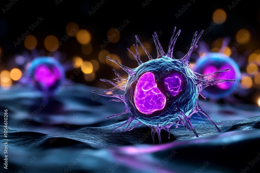 Stem cells transforming under a microscope into a range of organ ...