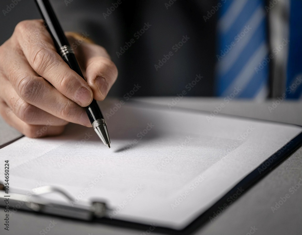 Check mark on a document, symbolizing approval, verification, and ...
