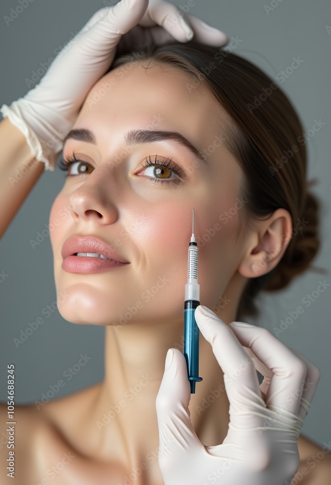 Photo & Art Print Elegant Transformation: A Beautiful Woman Embraces ...