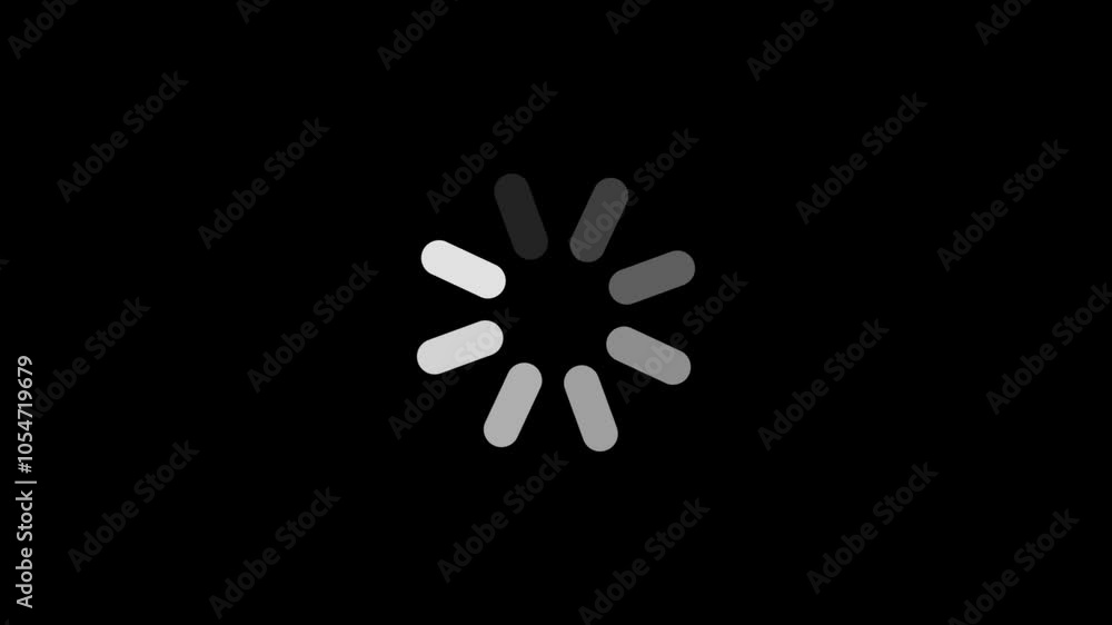 Animated of circle loading icon .Wheel loading animation video, Loading ...