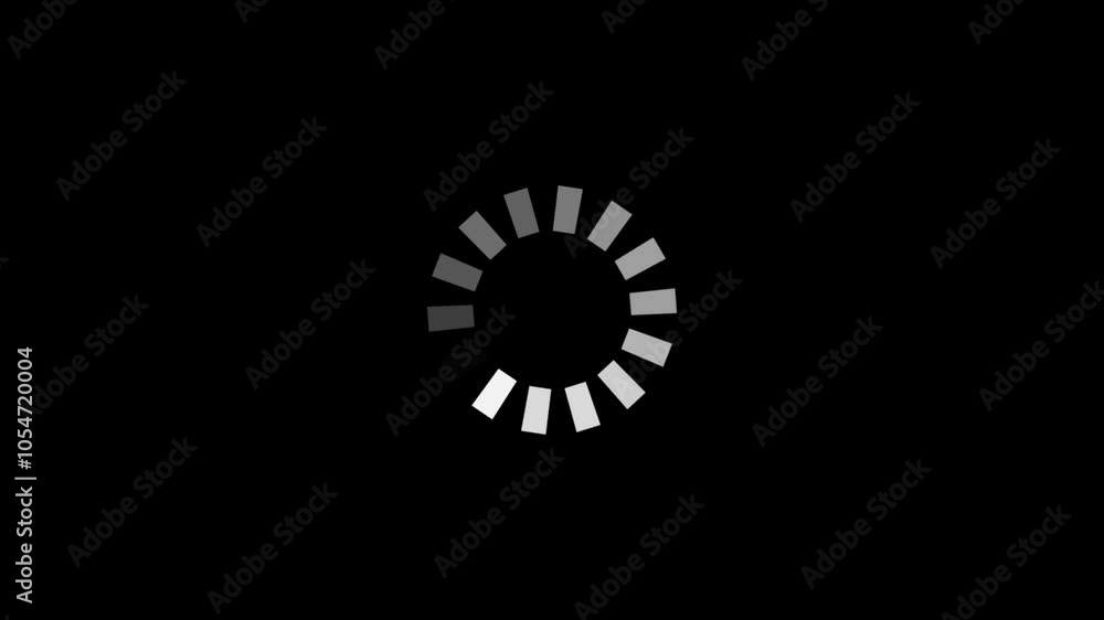 Animated of circle loading icon .Wheel loading animation video, Loading ...