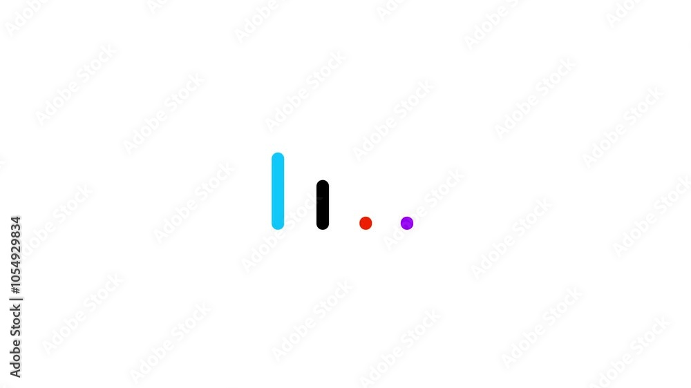 dots loading animation on dark background. Animated loader for UI ...