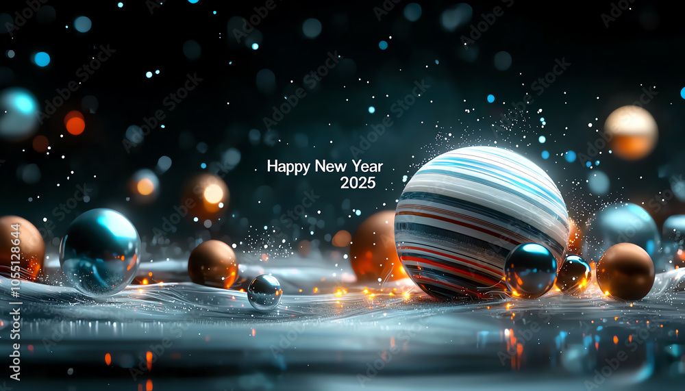 Celebrate a cosmic new year embrace the joy of 2025 with a celestial ...