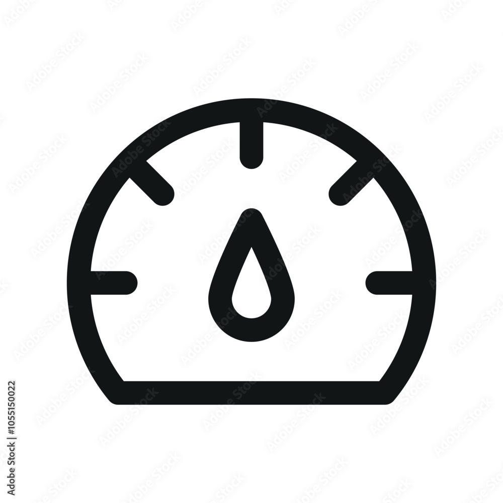 Dashboard UI icon, Control panel simple line user interface vector ...