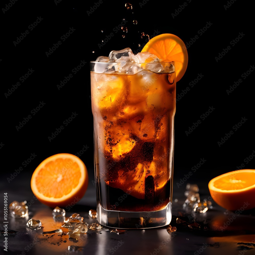 Iced Espresso Tonic with a Twist of Orange, iced espresso tonic, orange ...