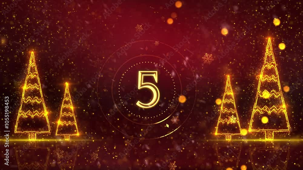 2025 Happy New Year Countdown Background Animation, Countdown Starts ...