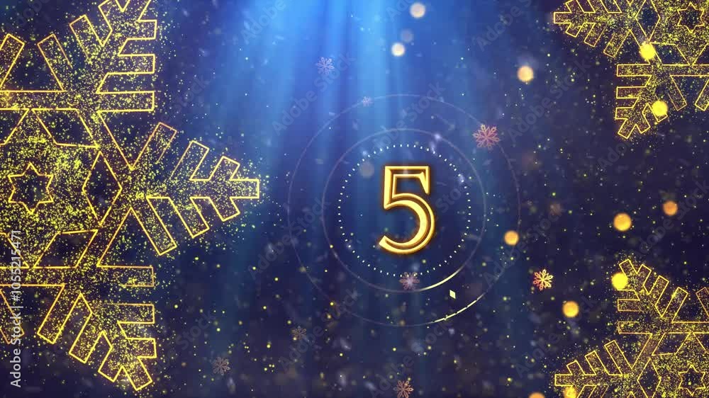2025 Happy New Year Countdown Background Animation, Countdown Starts ...