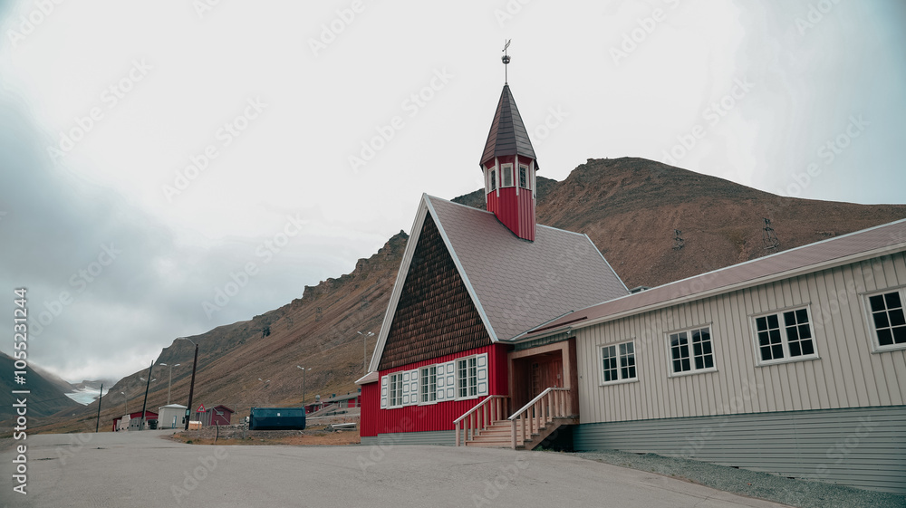 Exploring the unique architecture of Longyearbyen church in Svalbard on ...