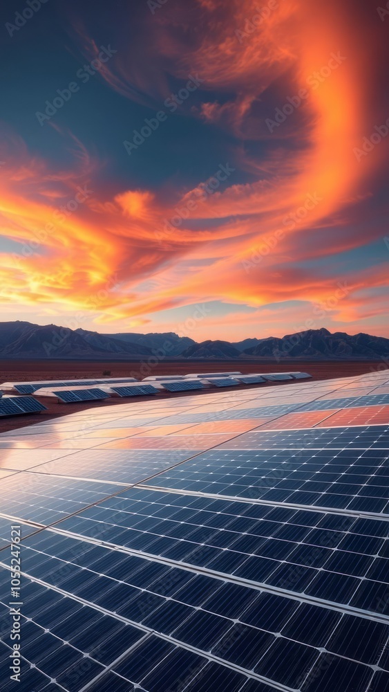 Harnessing solar energy: time-lapse of solar panels near lake mead ...