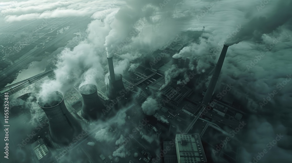 Polluted world. Garbage and waste. Animals suffer from pollution ...