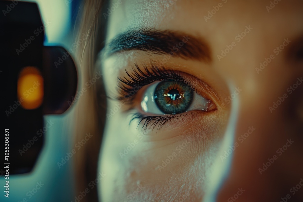 Eye Pressure Test: Female Ophthalmologist Measures Senior Patient's Eye ...