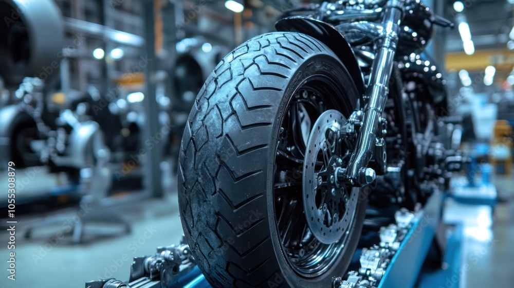Lightweight motorcycle tire assembly plant, designed for optimal ...