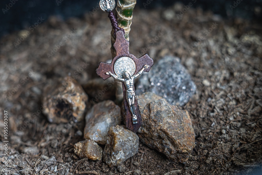 Religious Christian theme with Biblical concept of Jesus Christ ...