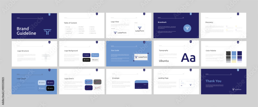 Creative Brand Guidelines template. Brand Strategy Guideline design ...