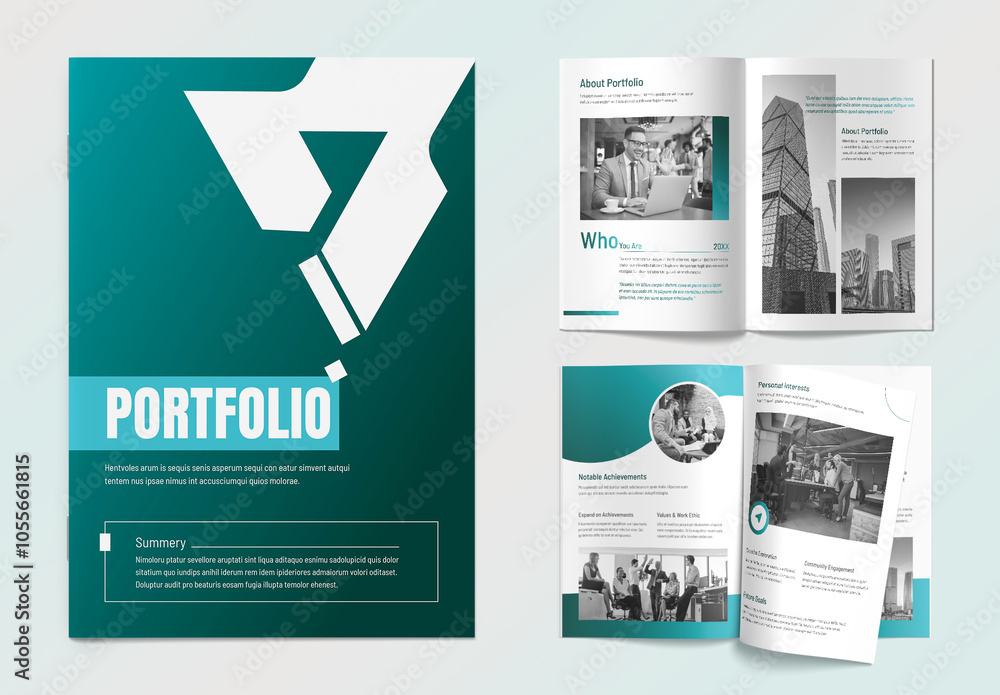 Business Portfolio Template Stock Template | Adobe Stock