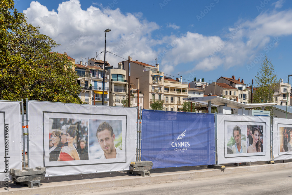 Cannes, France - May 7, 2024: Web banners Inernational film festival ...