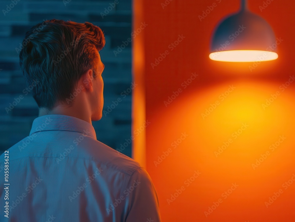 LiFi lighting system in university hall, students using dataenabled ...