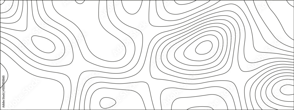 Abstract black & white wave paper curved reliefs background. Mountain ...