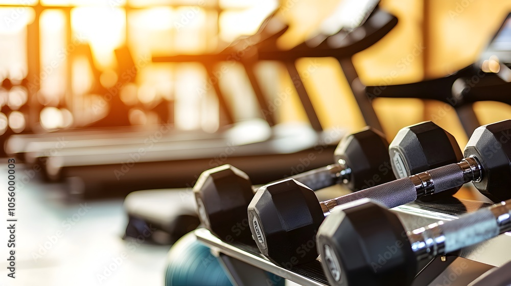 Fully equipped high tech gym facility inside a lavish hotel featuring ...