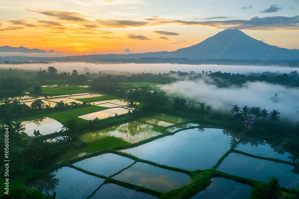 Lombok Timur, Indonesia, Jun 14th 2024 expanse of the valley in the ...