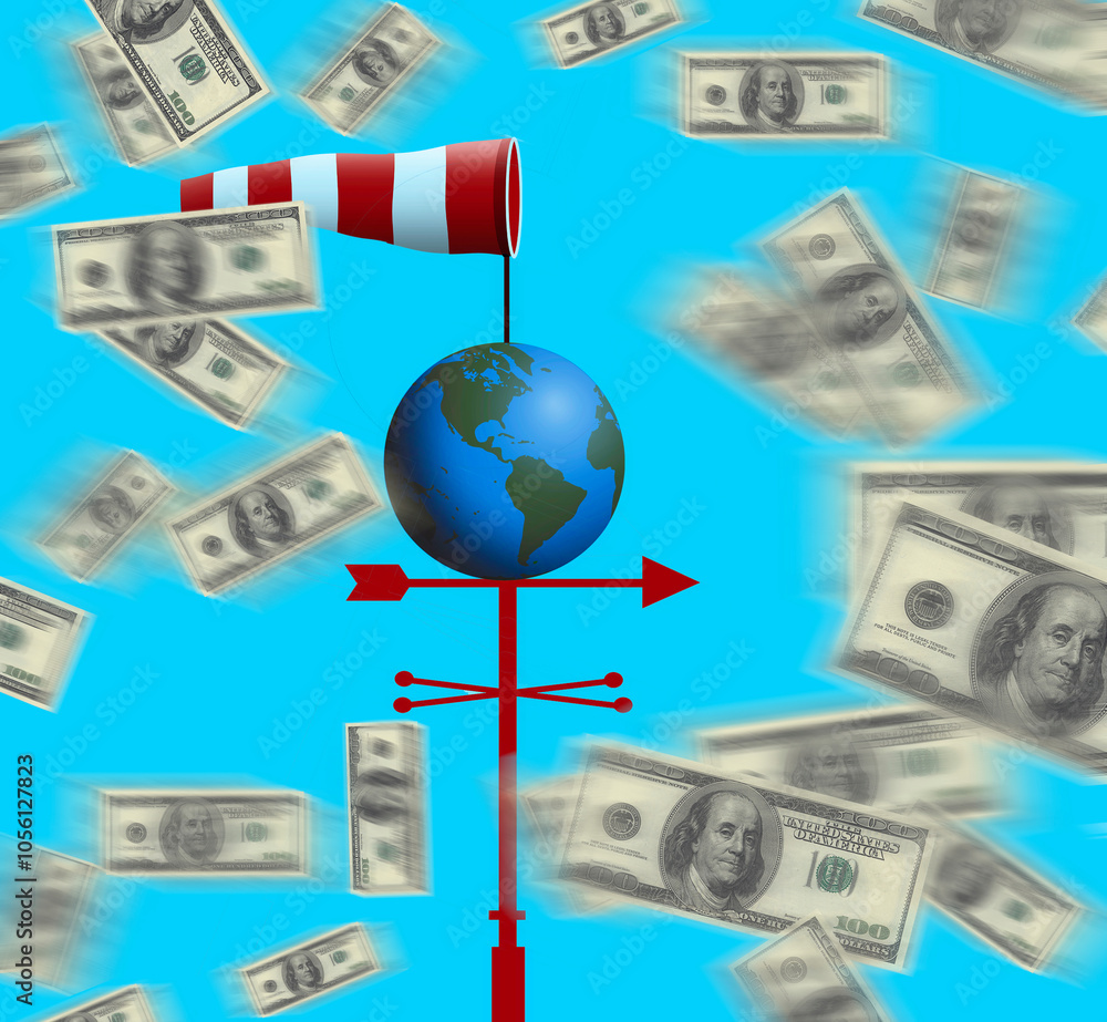 Photo & Art Print Which way the wind blows in world economics is ...