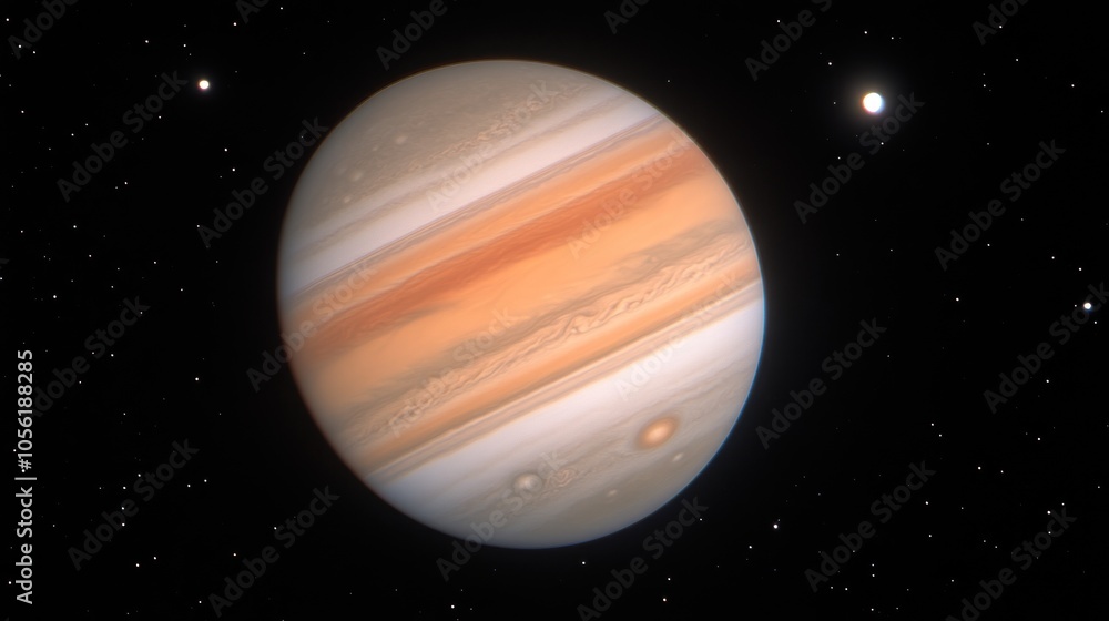 A close-up view of Jupiter, the largest planet in our solar system ...
