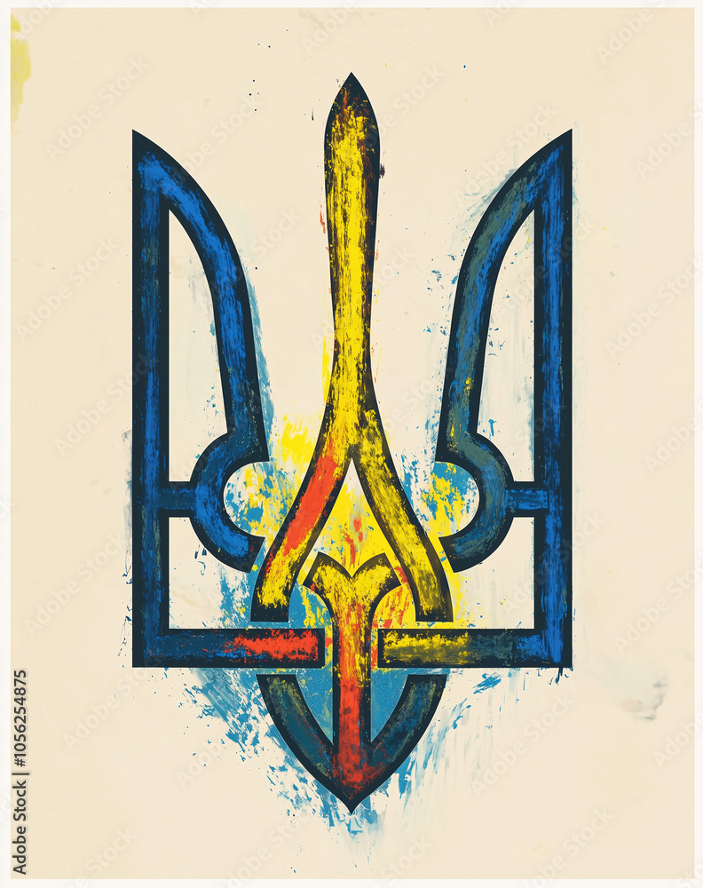 Artistic Representations of Ukrainian Trident Symbol in Various Styles ...