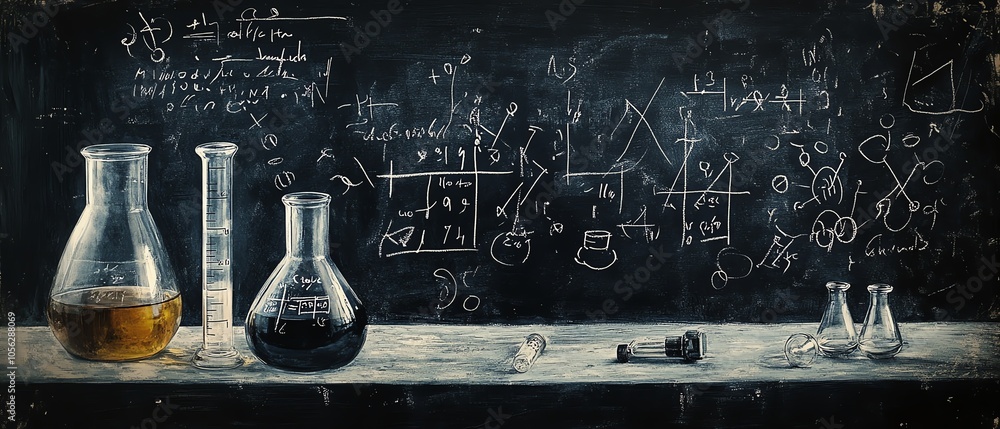 Detailed image of a blackboard background showcasing chalkwritten ...