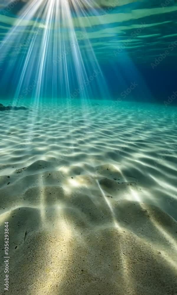 floor underwater light scene sand background rays underwater scene ray ...