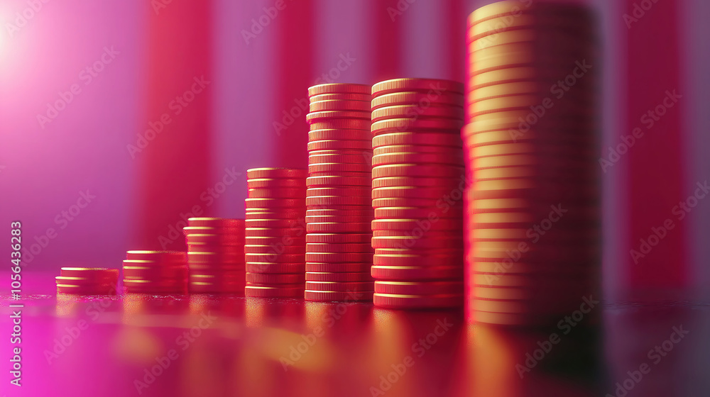 Bankruptcy illustrated through dynamic animation of a growing chart ...