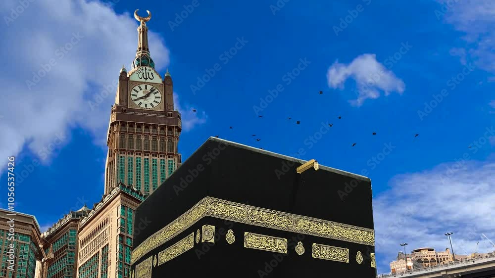 Holy Kaaba, haram mosque in mecca Haram mosque known as Kaaba in Mecca ...