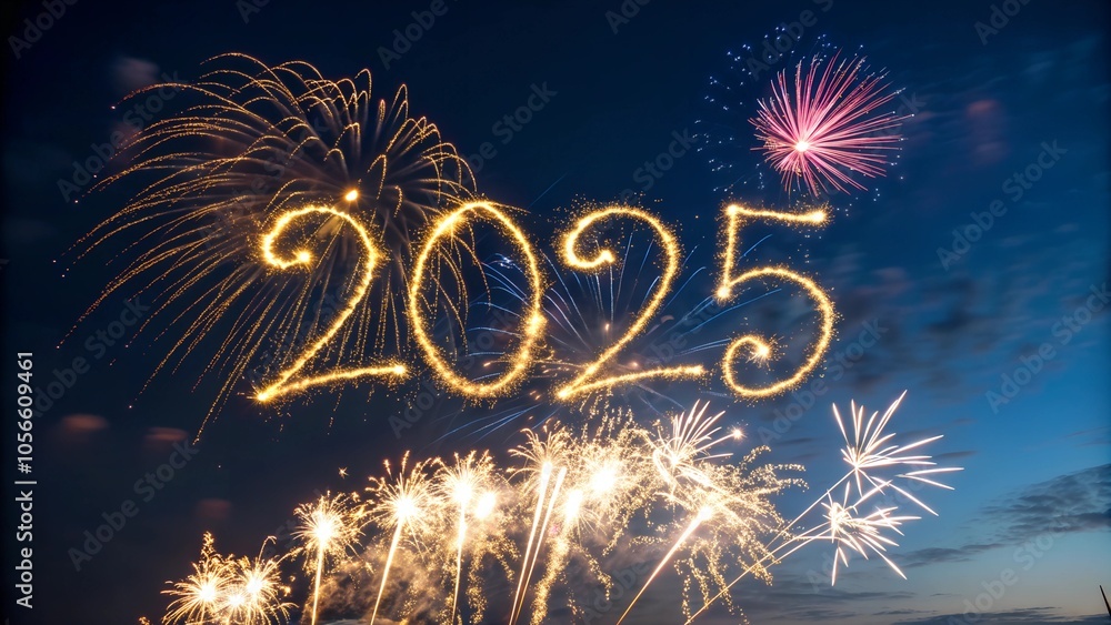 Celebrate the New Year 2025 with Sparkling Joy: Stunning Stock Photos ...