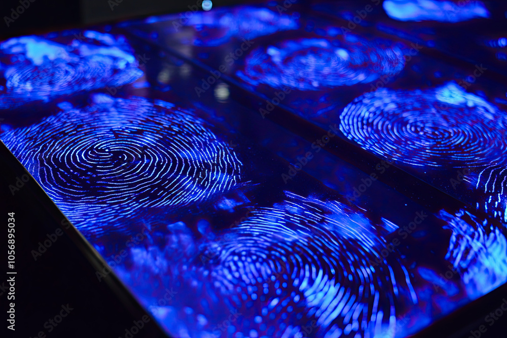 Detective background illustration, forensic crime scene investigation ...