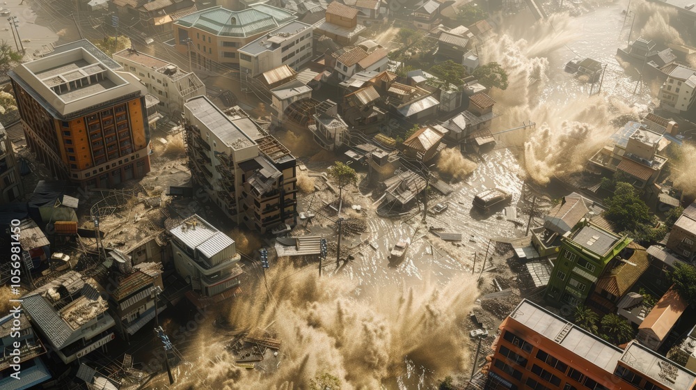 Visualize the chaos of disaster scenes with detailed renders of natural ...